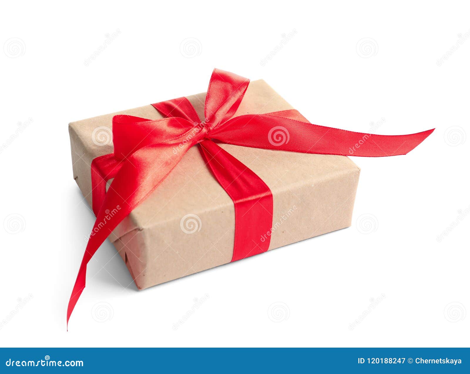 Beautifully Wrapped Gift Box Stock Image - Image of happy, festive ...