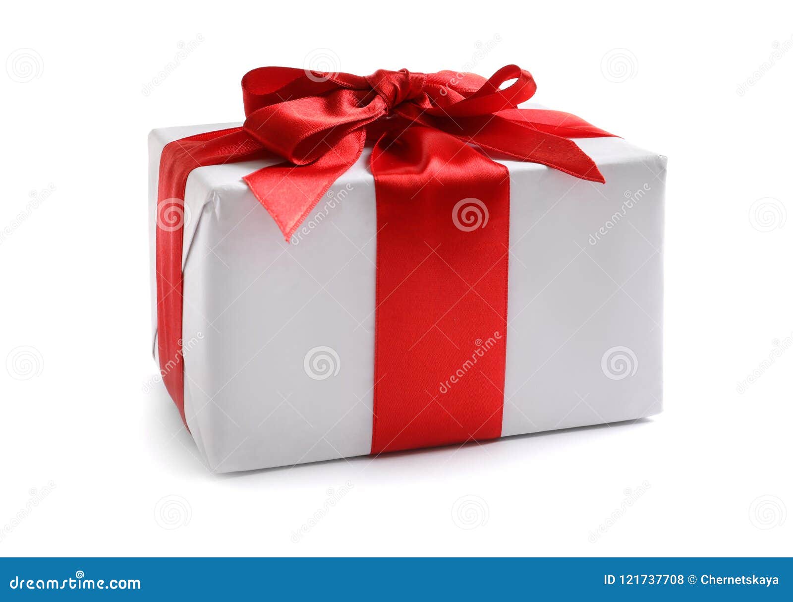 Beautifully Wrapped Gift Box Stock Photo - Image of greeting ...