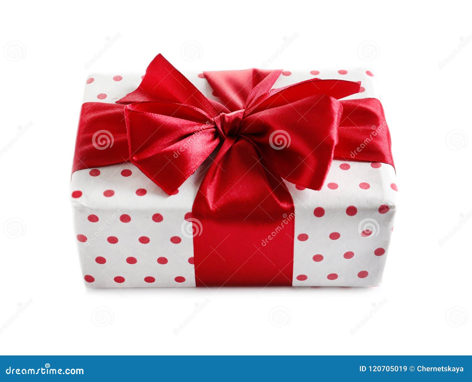 Beautifully Wrapped Gift Box Stock Image - Image of background ...