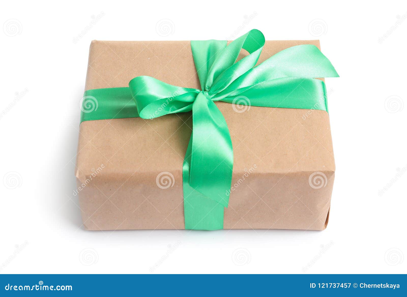 Beautifully Wrapped Gift Box Stock Image - Image of noel, gift: 121737457