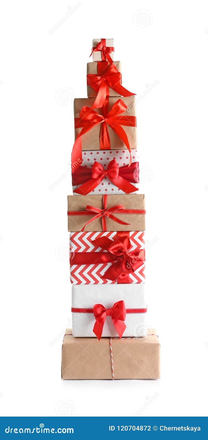 Beautifully Wrapped Gift Boxes Stock Photo - Image of greeting ...