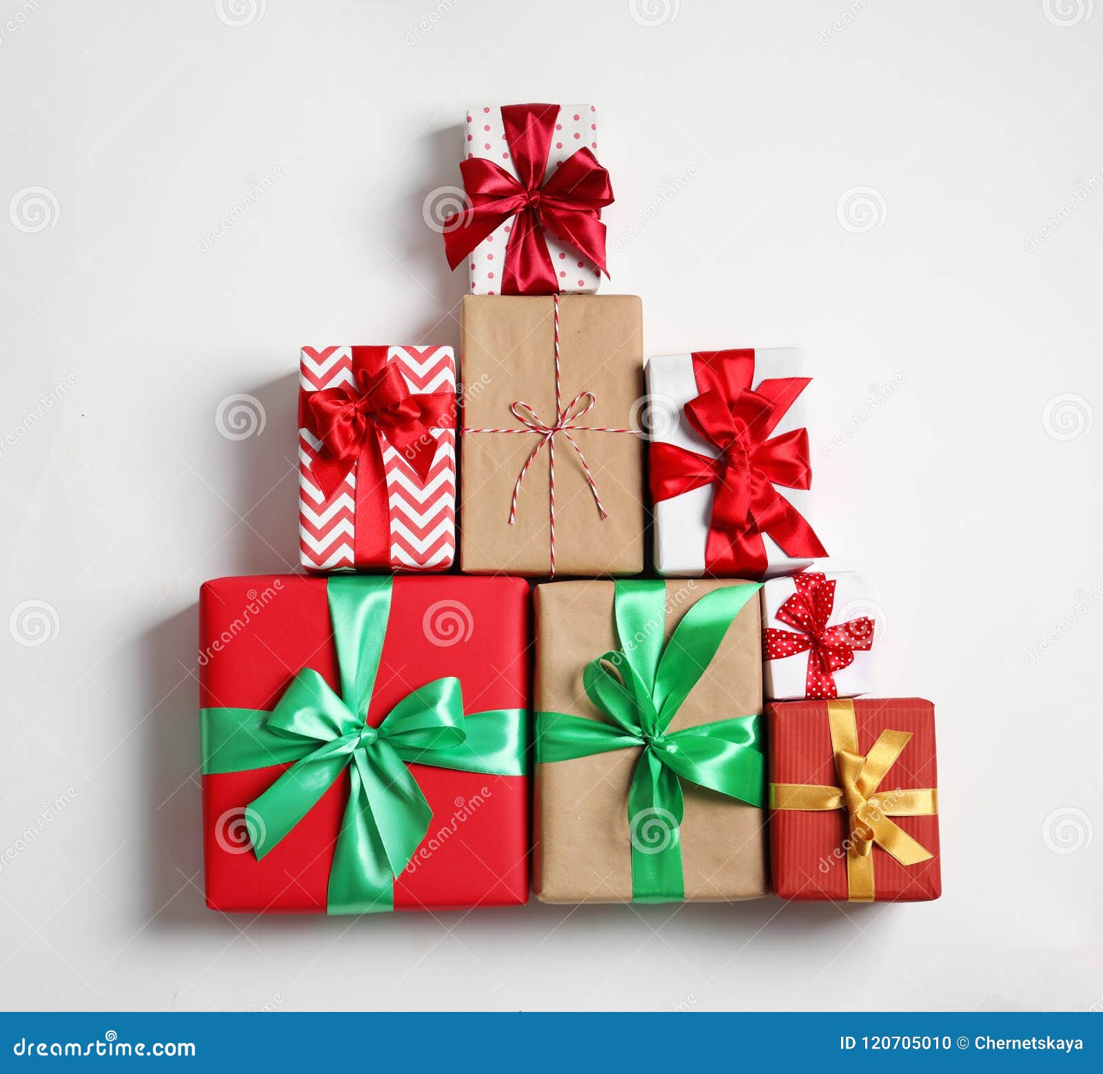 Beautifully Wrapped Gift Boxes Stock Photo - Image of occasion ...