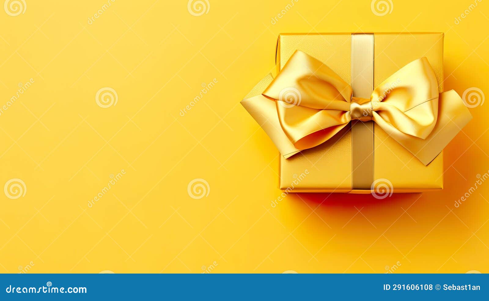 Beautifully Wrapped Present or Gift, Standing Elegantly Against a ...