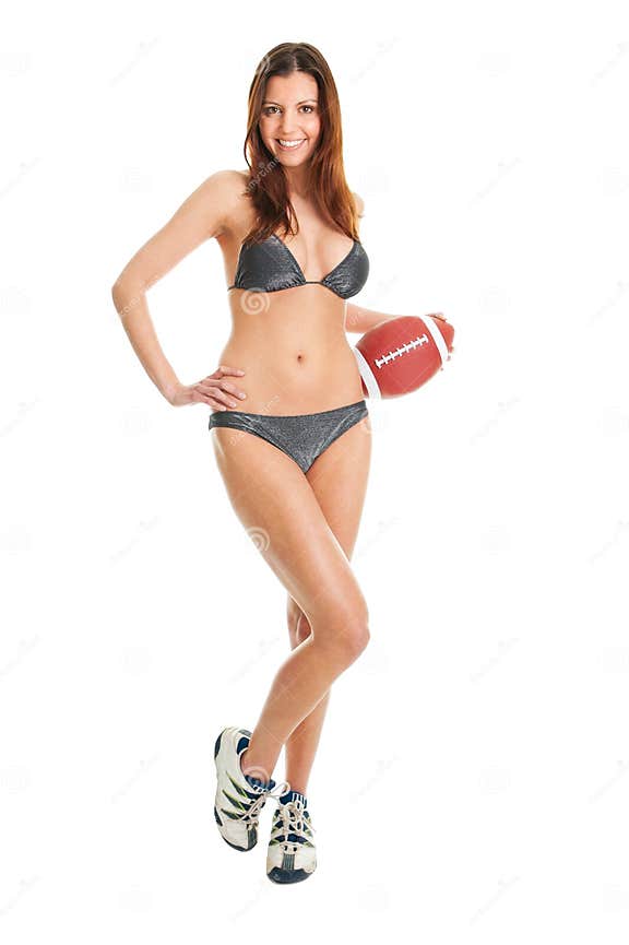 Beautilful Woman Posing with Football Ball Stock Photo - Image of hand ... Beautilful Woman Posing with Football Ball Stock Photo - Image of hand ...