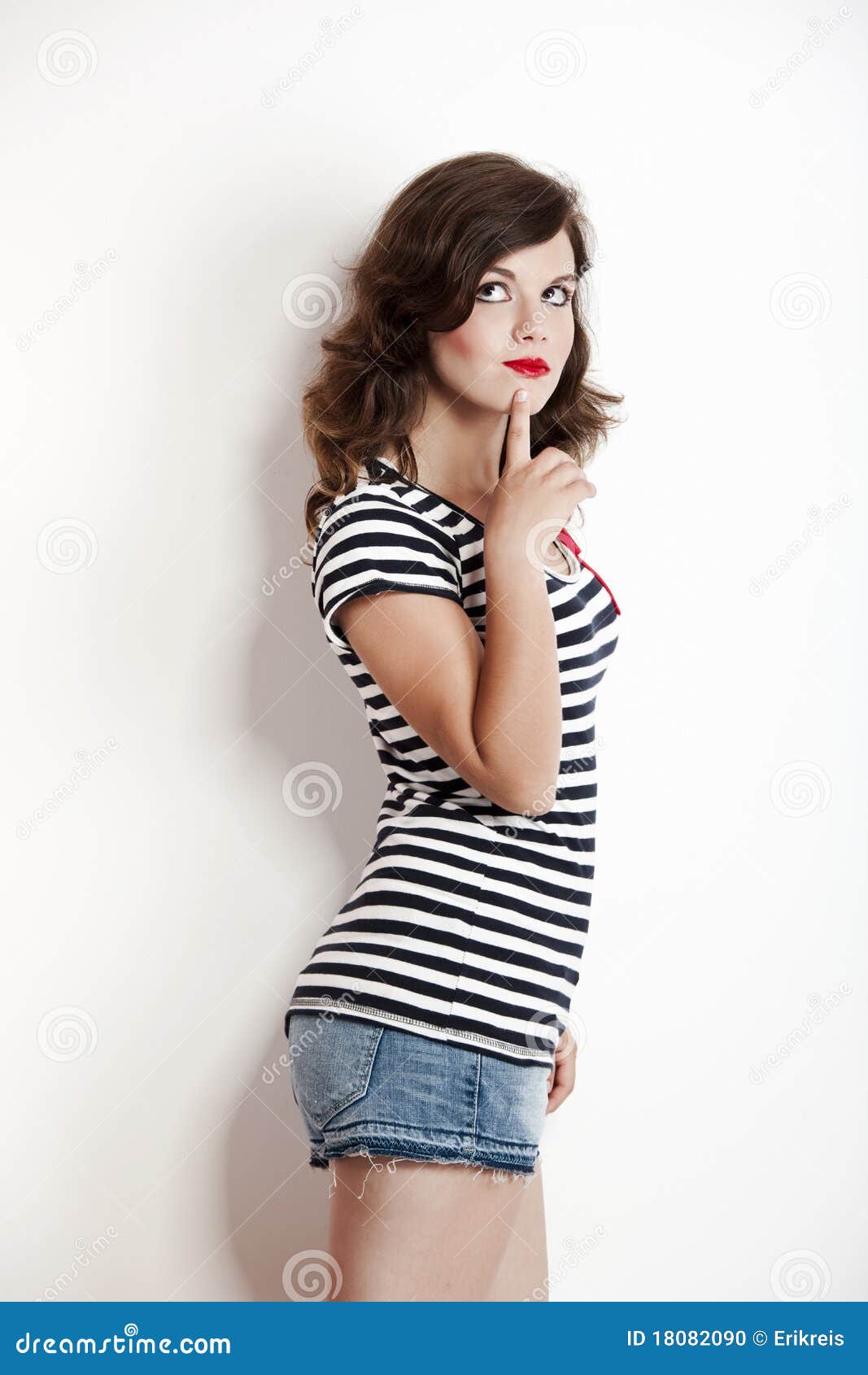 Beauty stock photo. Image of shorts, pose, model, person - 18082090