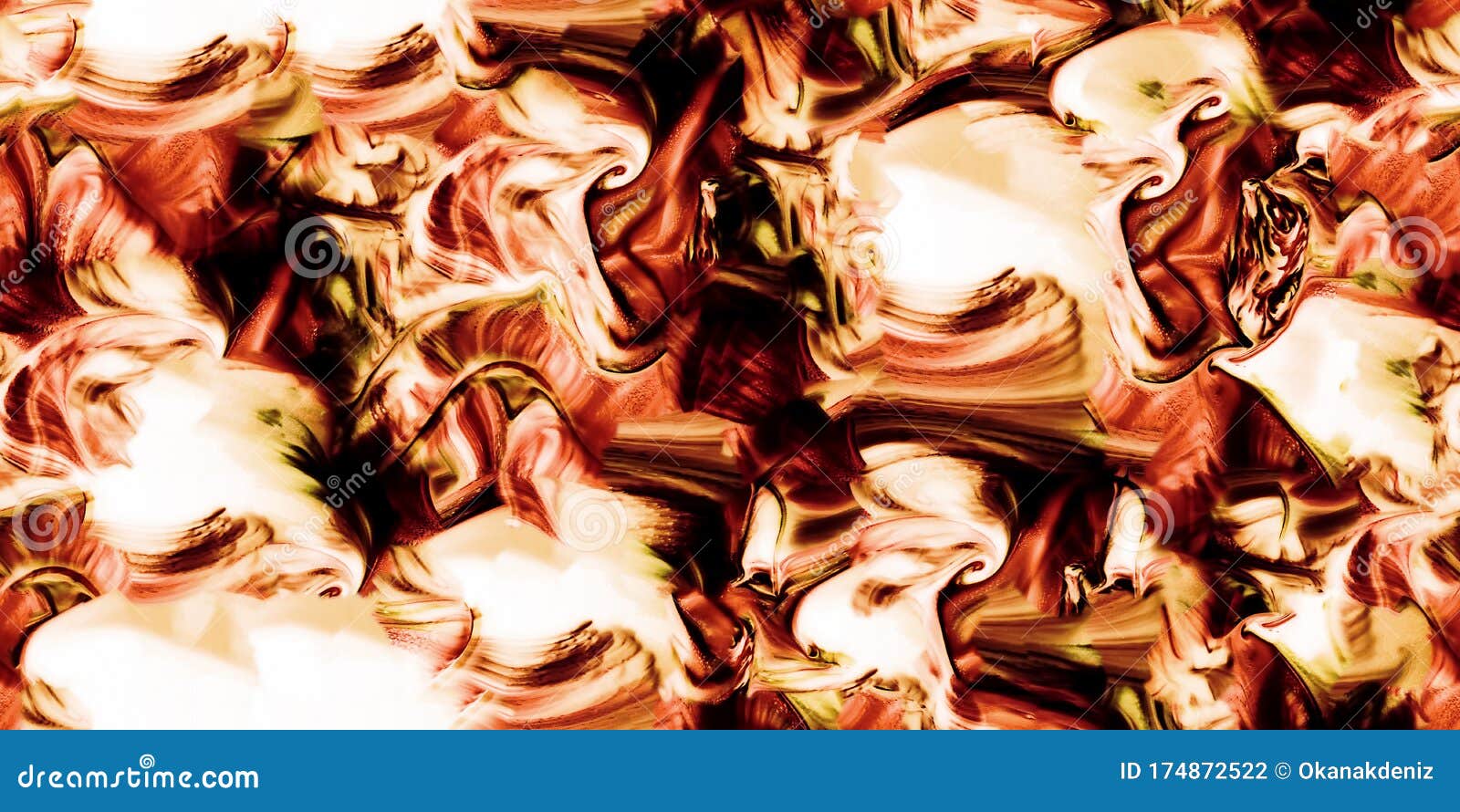 Beauty of Abstract Seamless Tileable Ink Spread Stock Illustration ...