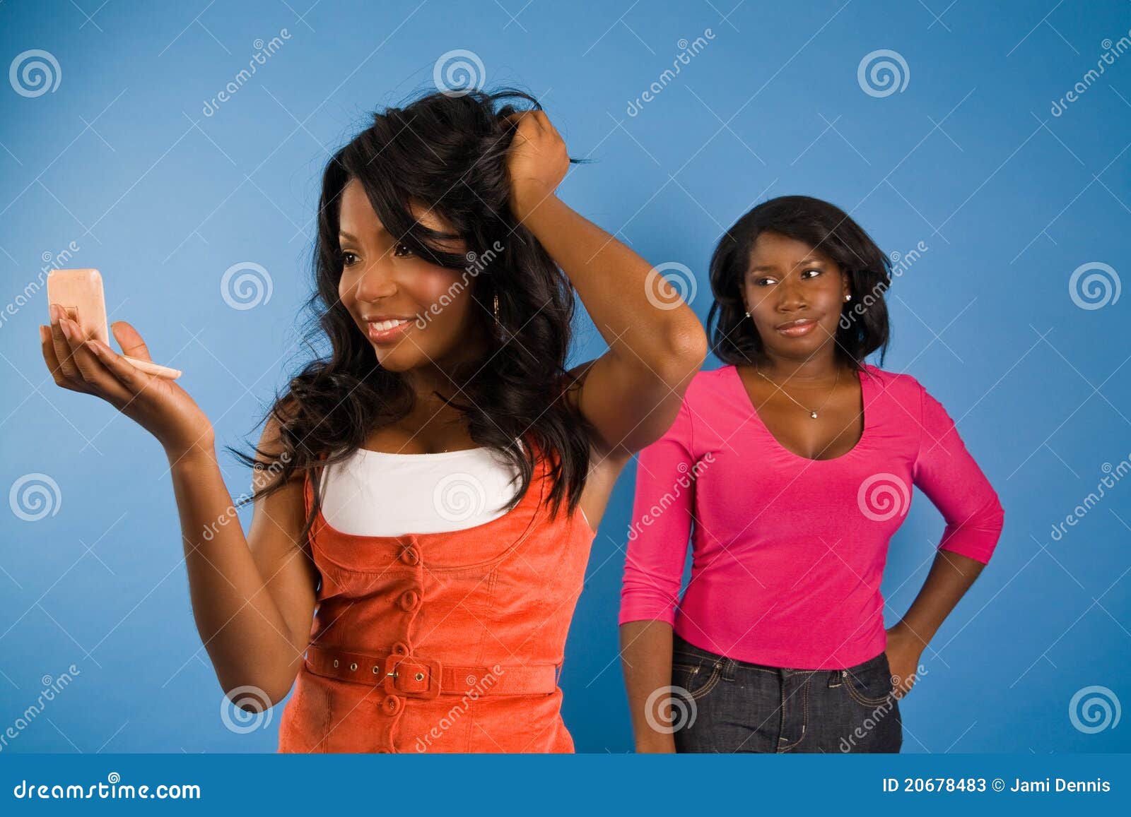 Beauty and Admiration stock image. Image of outcast, women - 20678483