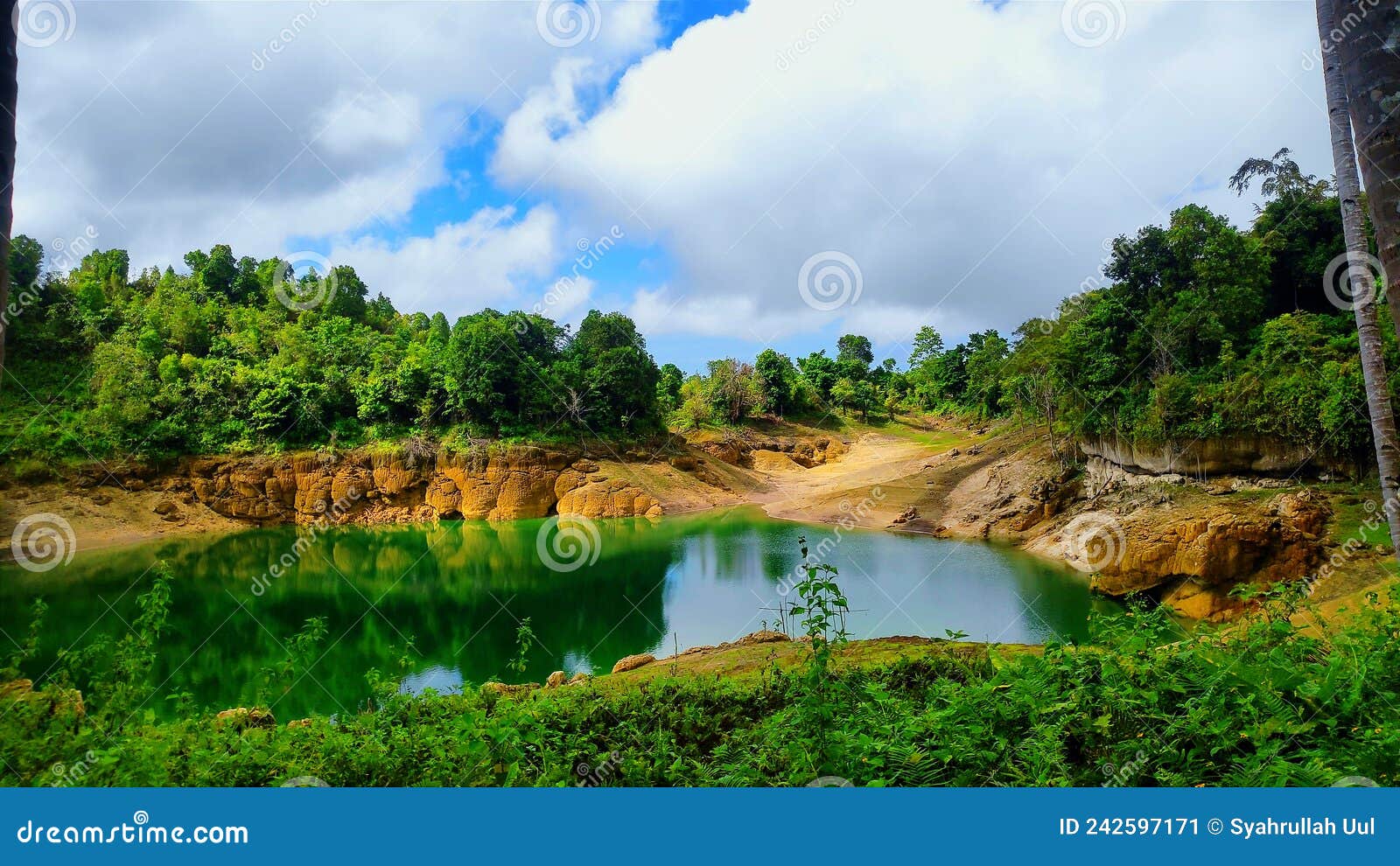 The Beauty Around Alani Lake in the South Buko District Stock Image ...