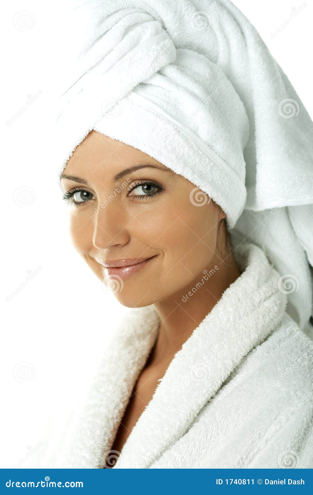 Beauty after Bath stock image. Image of fresh, girl, skincare - 1740811