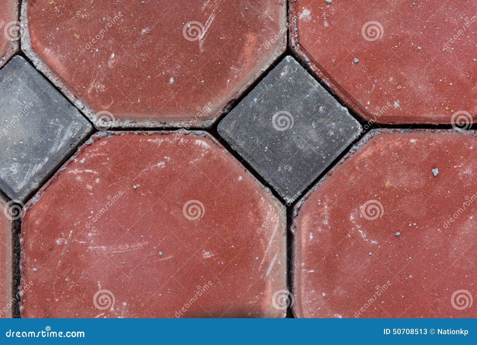 Beauty Brown New Hexagon Brick Stock Image - Image of paving ...