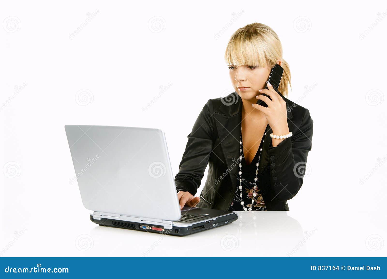 Beauty Business 3 stock photo. Image of laptop, blond, girl - 837164