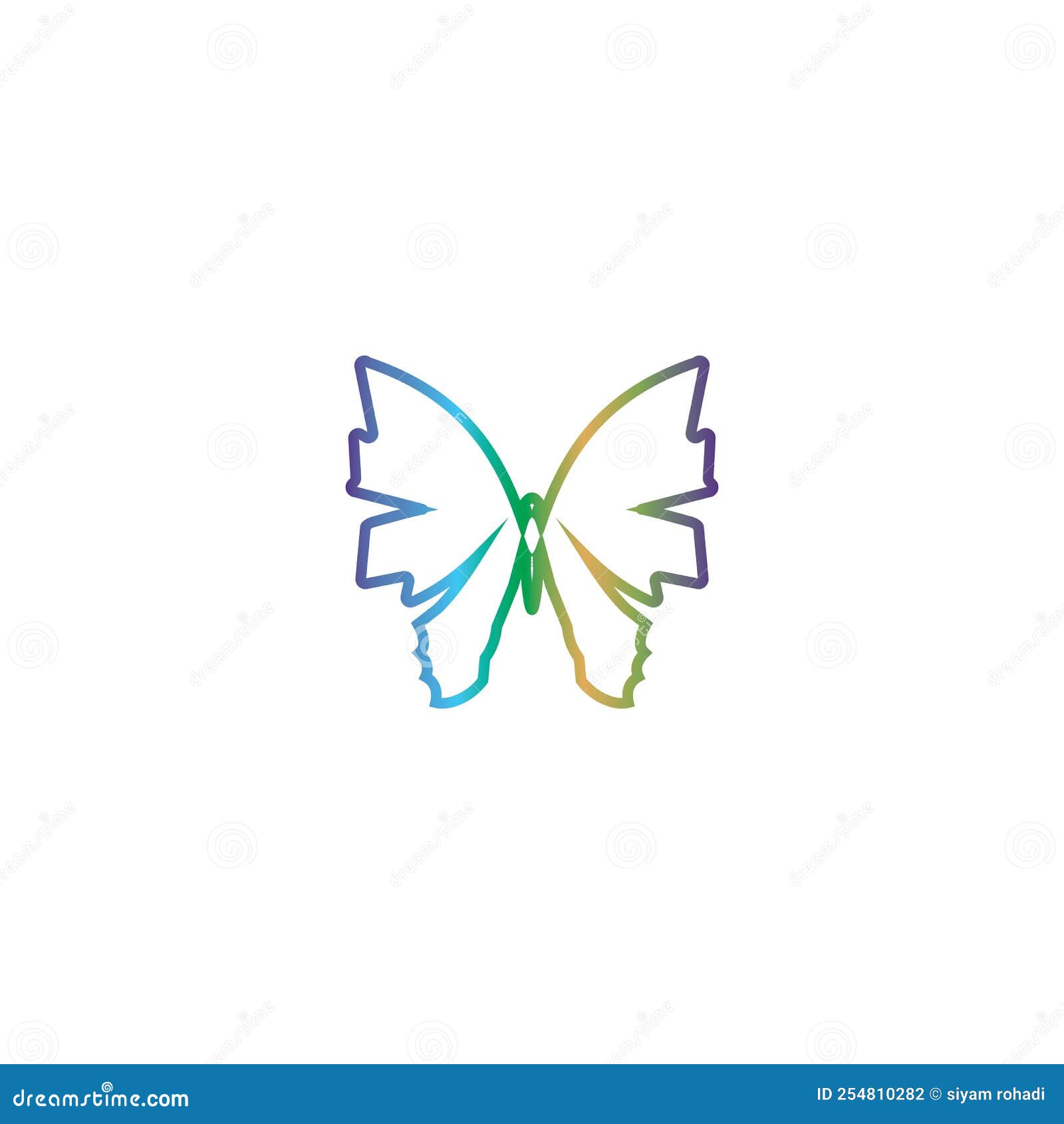 Beauty Butterfly Icon Design Stock Vector - Illustration of bright ...