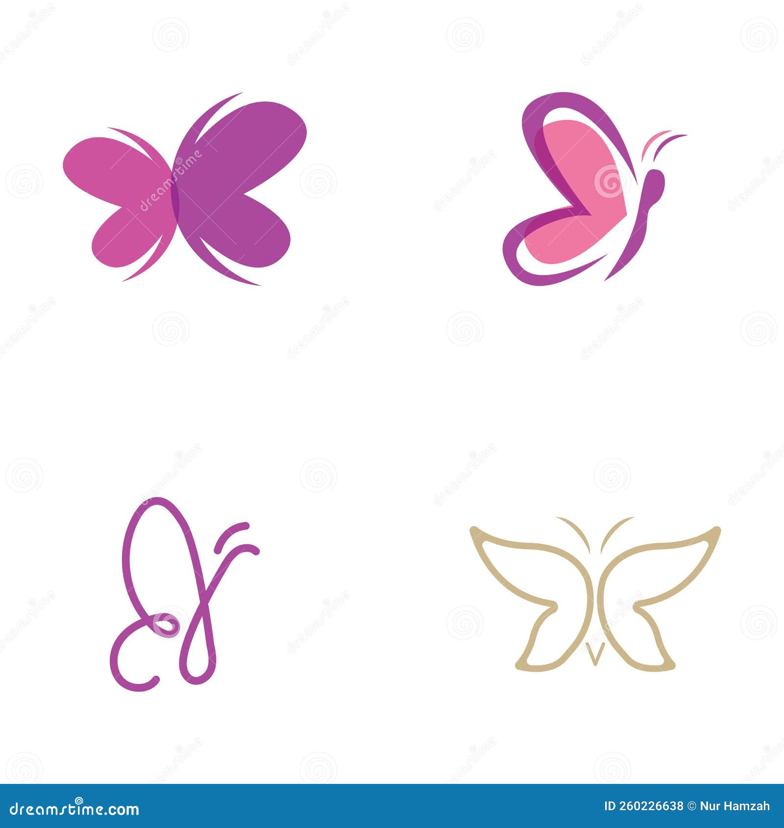 Beauty Butterfly Icon Design Stock Vector - Illustration of summer ...