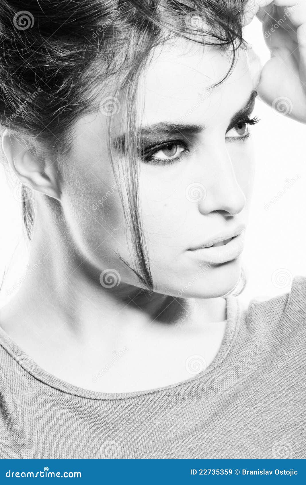 Beauty in bw stock image. Image of look, care, model - 22735359