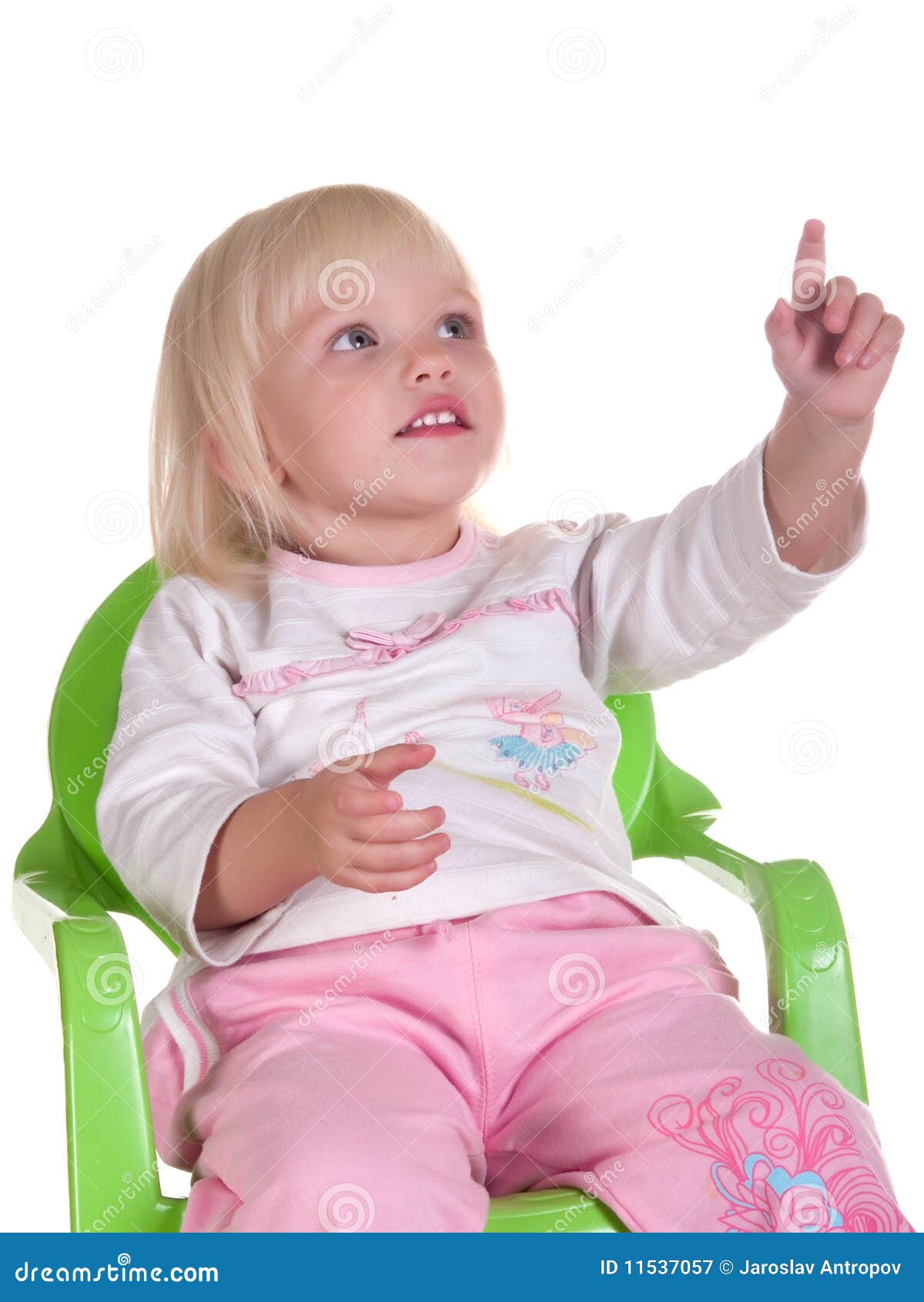 Beauty child sits on chair stock image. Image of girls - 11537057