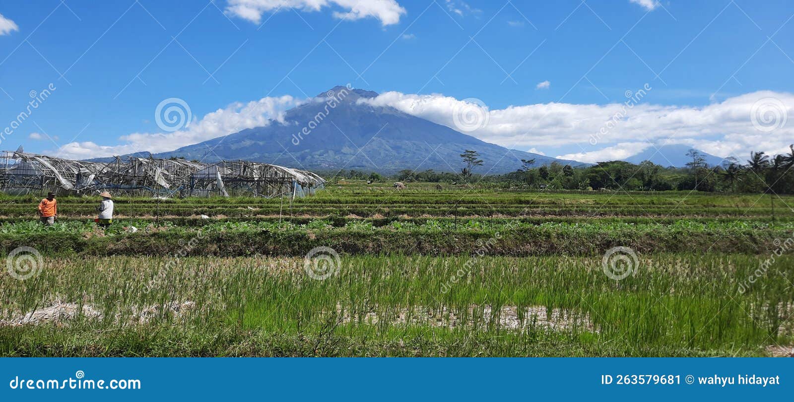 The Beauty of the Cleft Mountain of Sindoro Stock Image - Image of ...