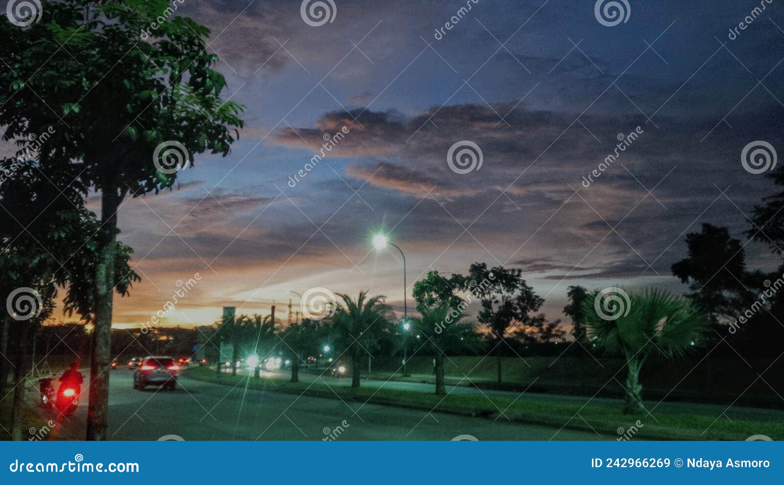 The Beauty of the Clouds and Sky in the Late Afternoon Stock Image ...