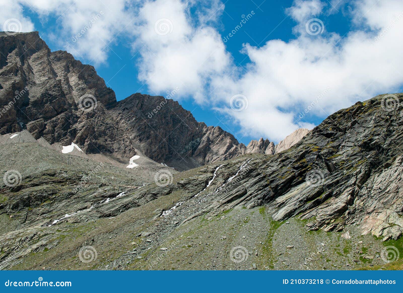 The Granite Rocks on the Grossglockner in Austria Stock Photo - Image ...
