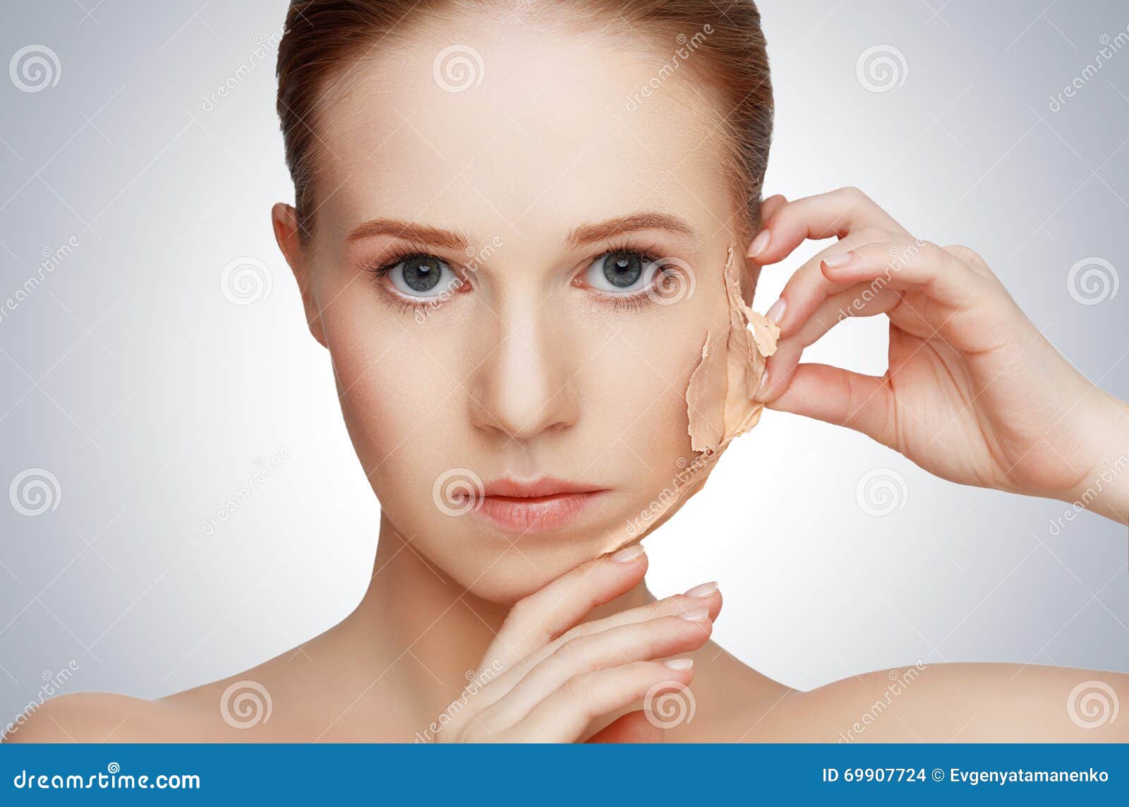 Beauty Concept Rejuvenation Renewal Skin Care Skin Problems Stock