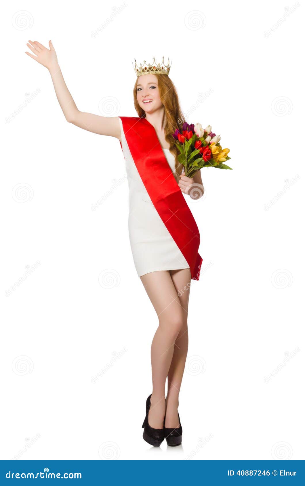 Beauty contest winner stock photo. Image of cute, attractive - 40887246