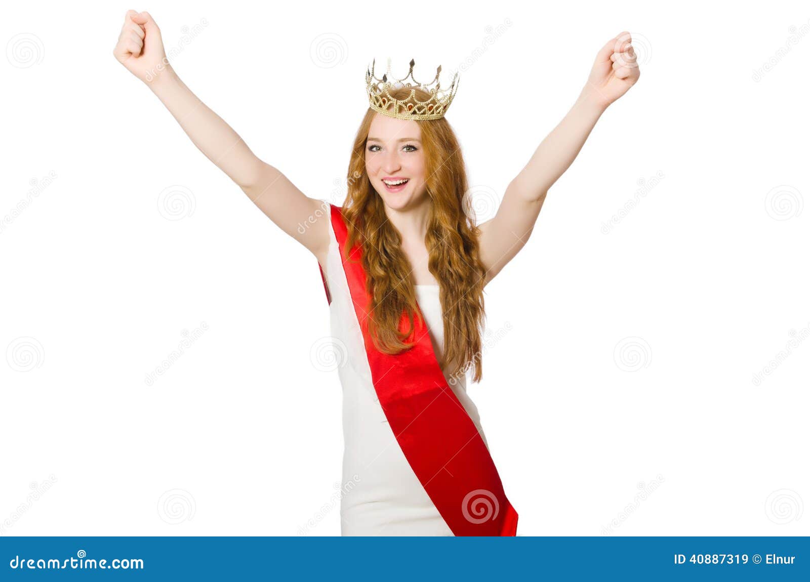 Beauty contest winner stock image. Image of cheerful - 40887319