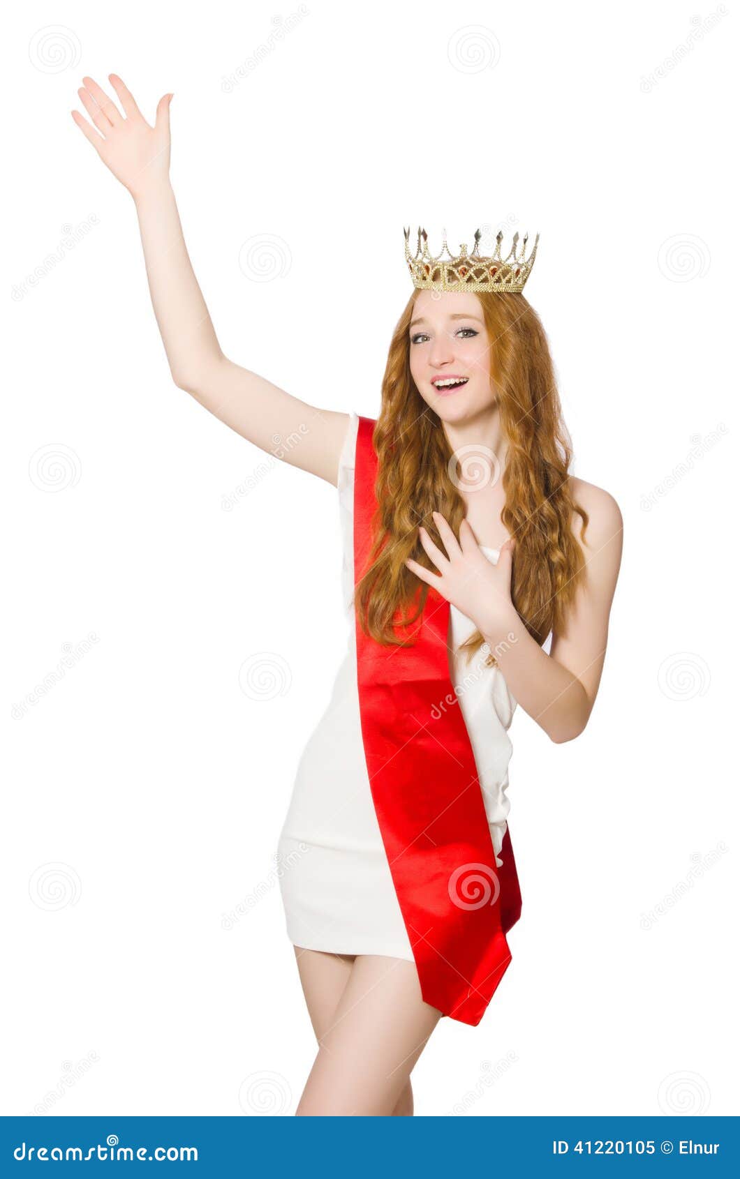 Beauty Contest Winner Isolated Stock Image - Image of competition ...