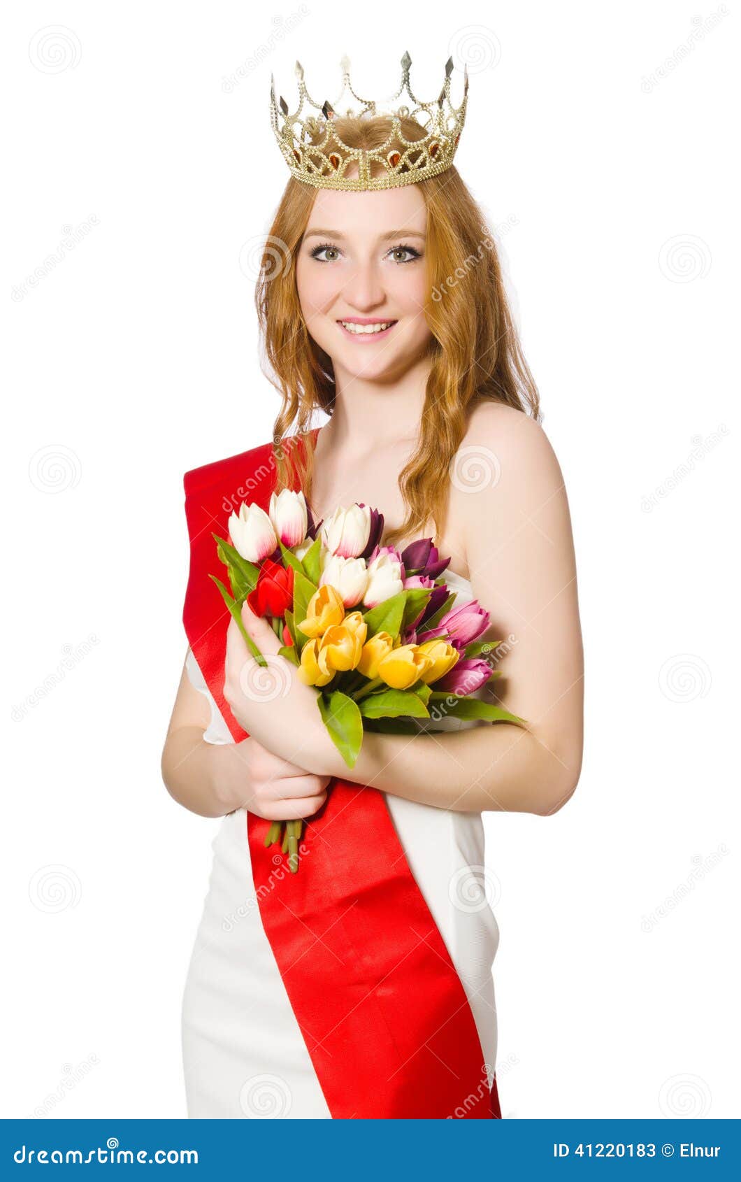 Beauty contest winner stock image. Image of expression - 41220183