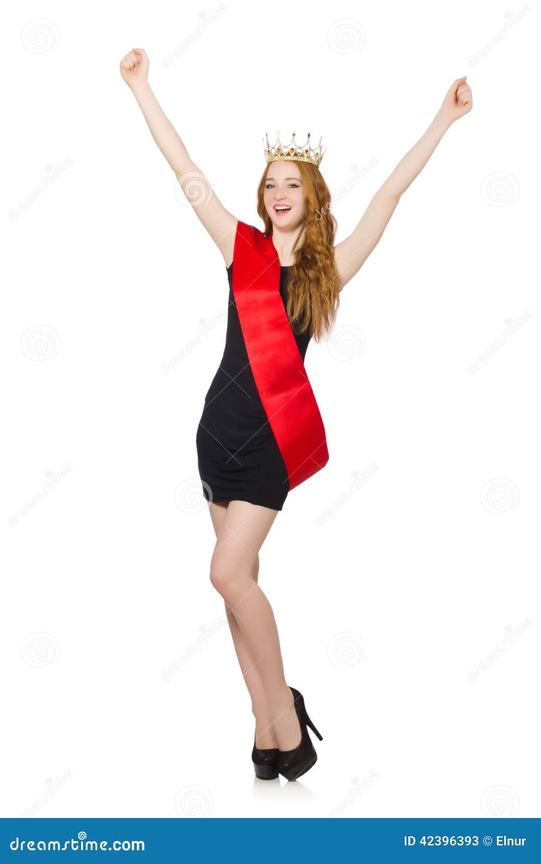 Beauty contest winner stock image. Image of makeup, diamond - 42396393