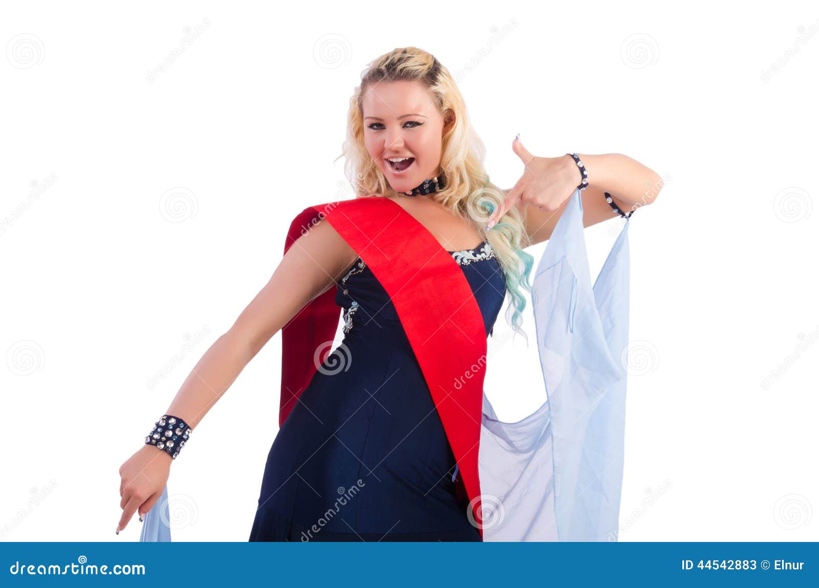 Beauty Contest Winner Isolated Stock Image - Image of attractive ...