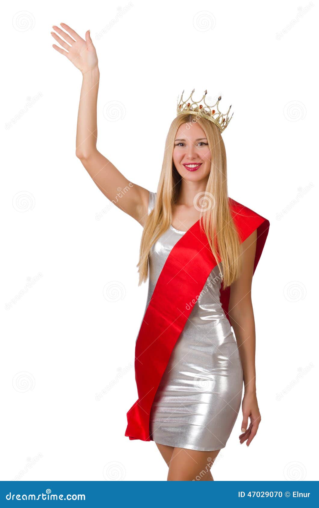 Beauty Contest Winner Isolated Stock Photo - Image of beautiful ...