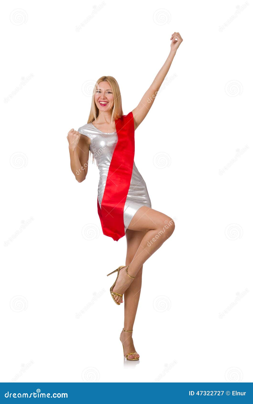 Beauty Contest Winner Isolated Stock Image - Image of caucasian ...