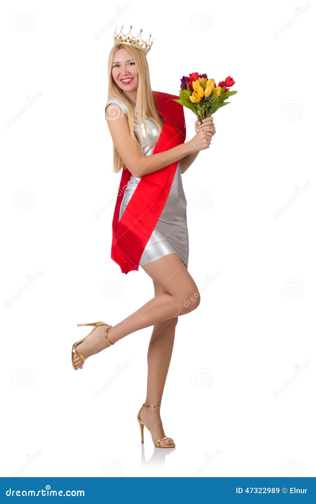 Beauty Contest Winner Isolated Stock Image - Image of competition ...