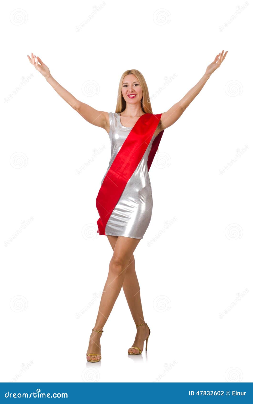 Beauty Contest Winner Isolated Stock Photo - Image of crown, beauty ...