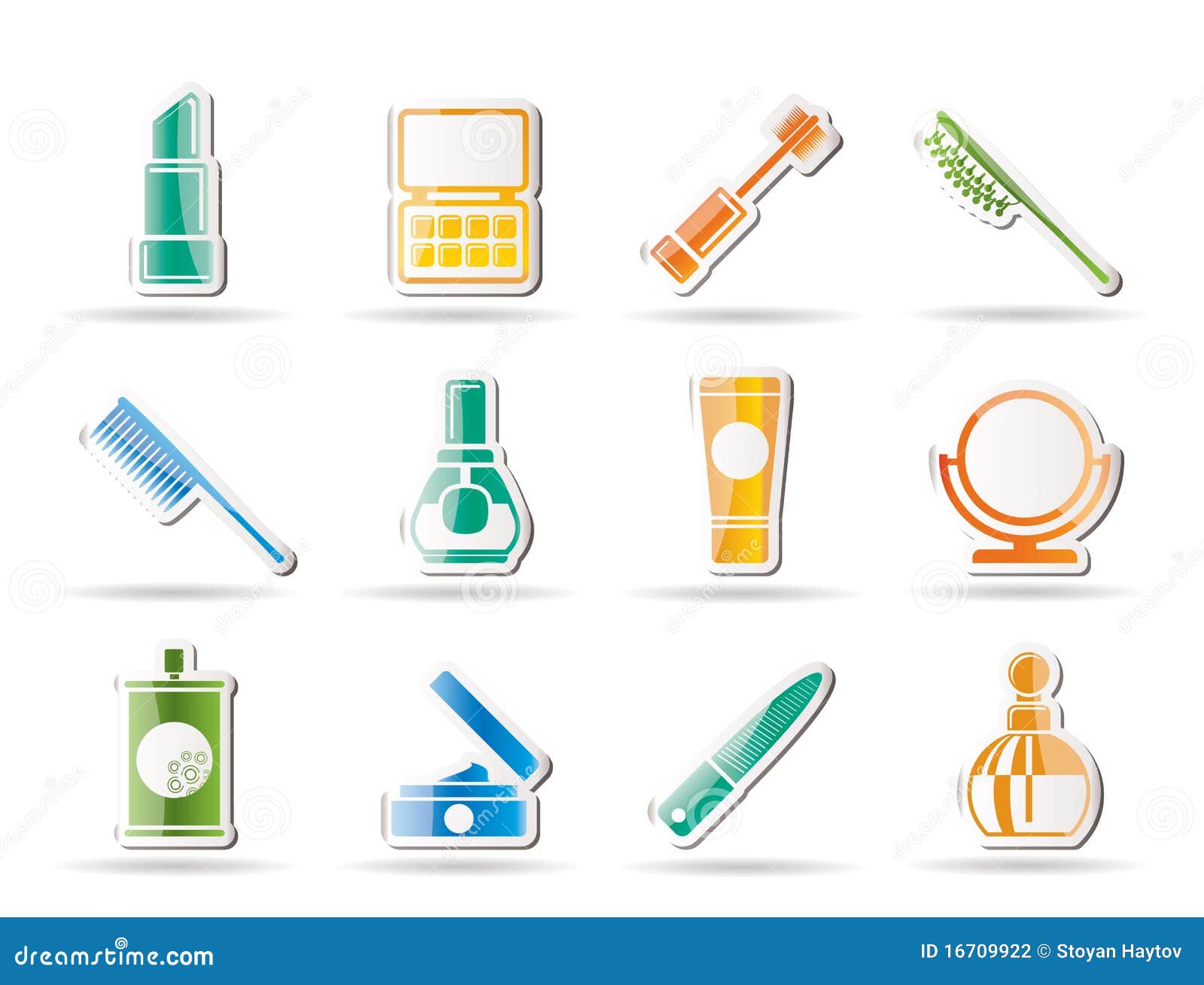 Beauty,cosmetic and Make-up Icons Stock Vector - Illustration of ...