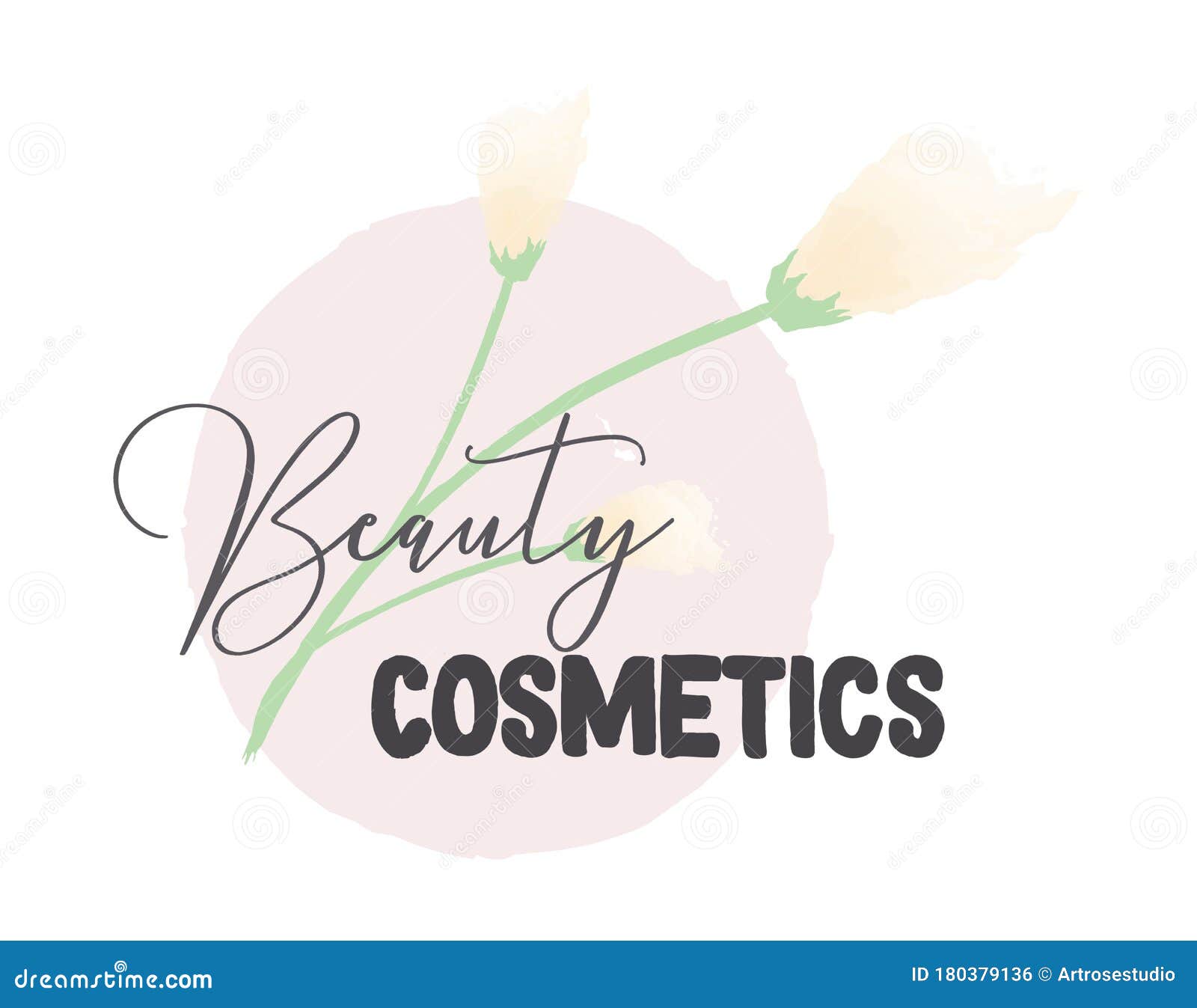 Beauty Cosmetics Sticker, Vector Illustration Stock Vector ...