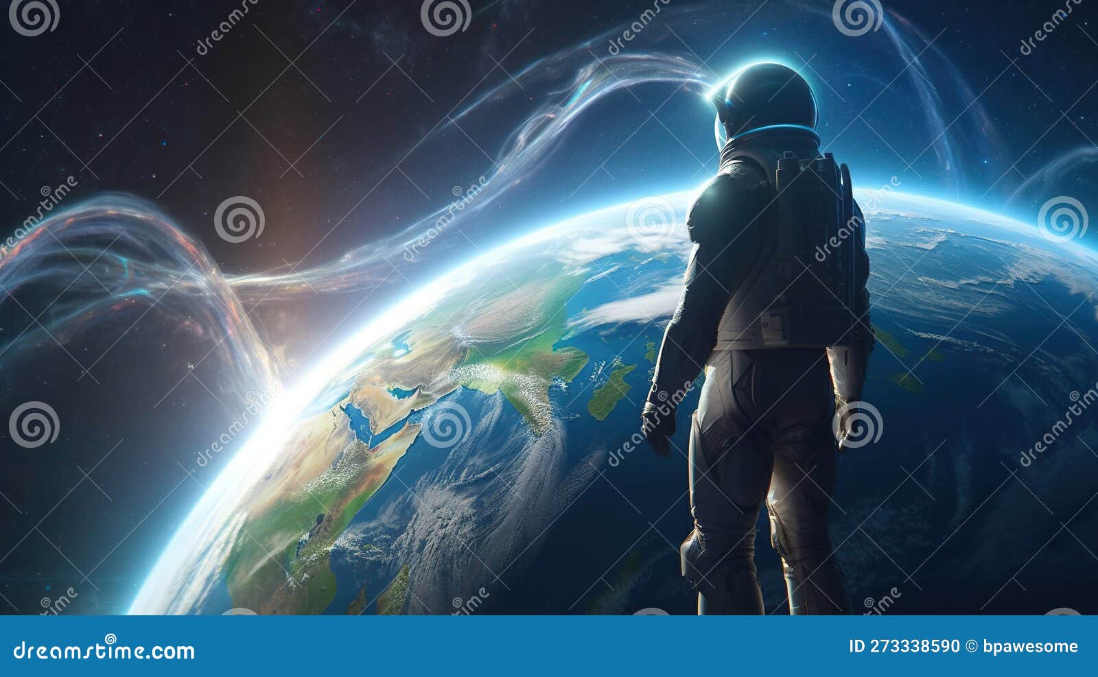 Beauty of the Cosmos, an Astronaut Looking at Earth from Space ...