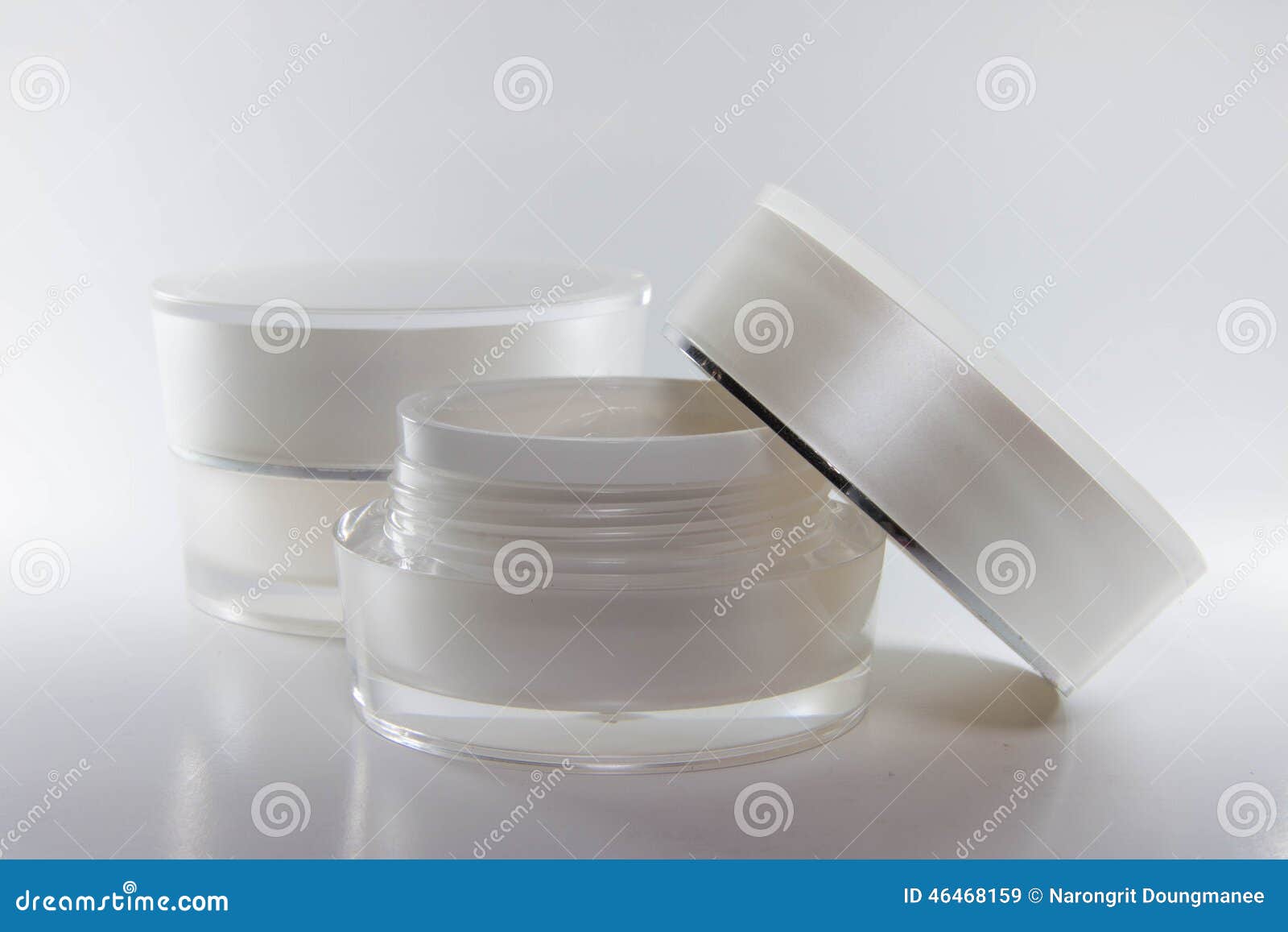 Beauty Cream Packaging Containers White Color Stock Image - Image of ...