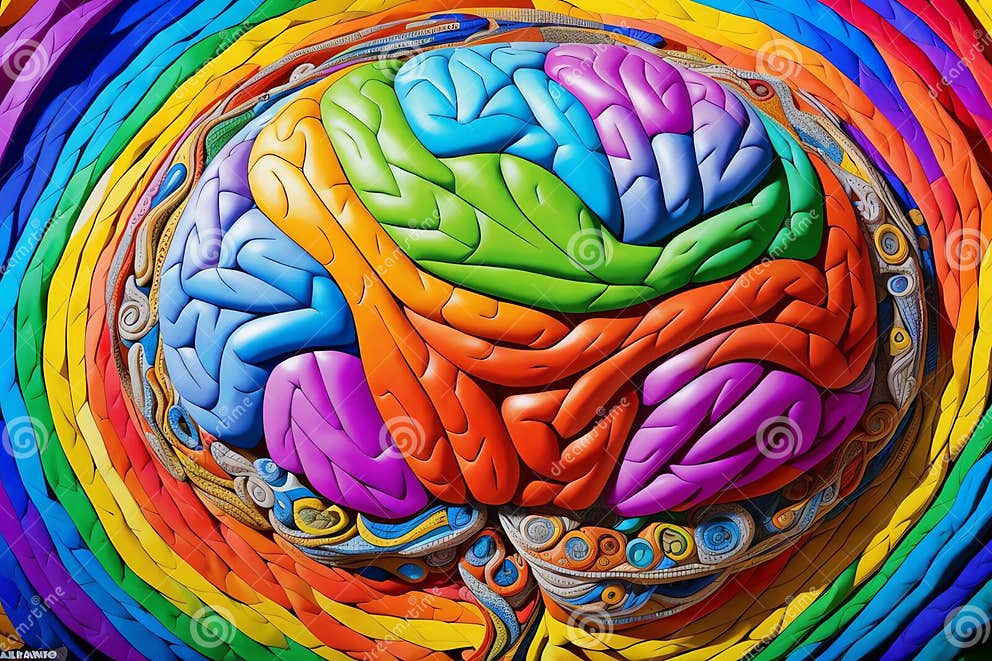 The Beauty of Different Minds.AI Generated Stock Illustration ...