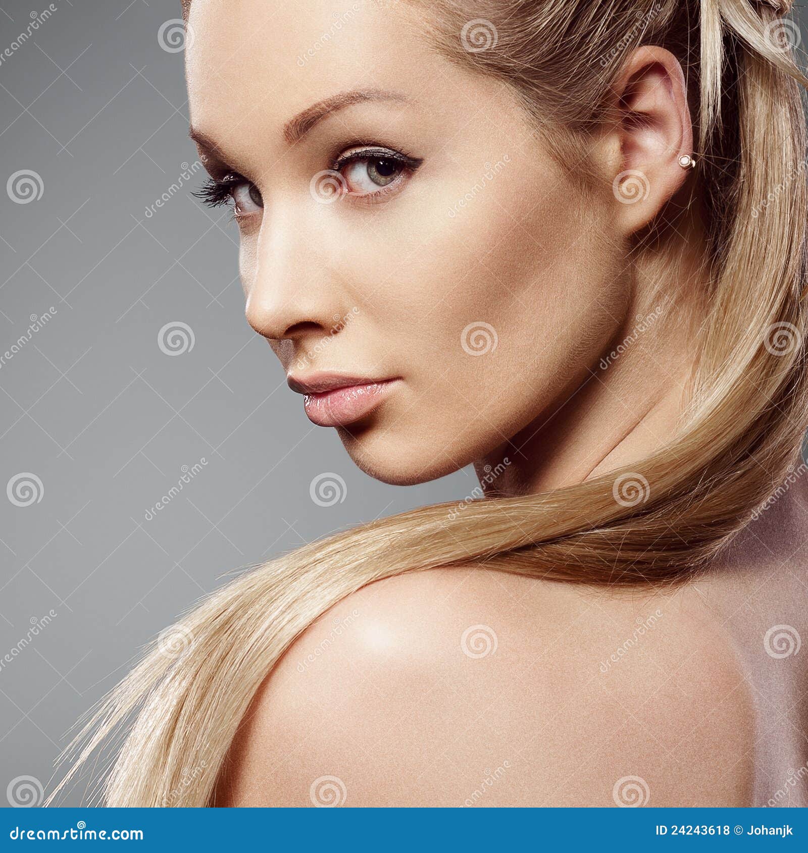Beauty face stock photo. Image of health, hairstyle, lips - 24243618