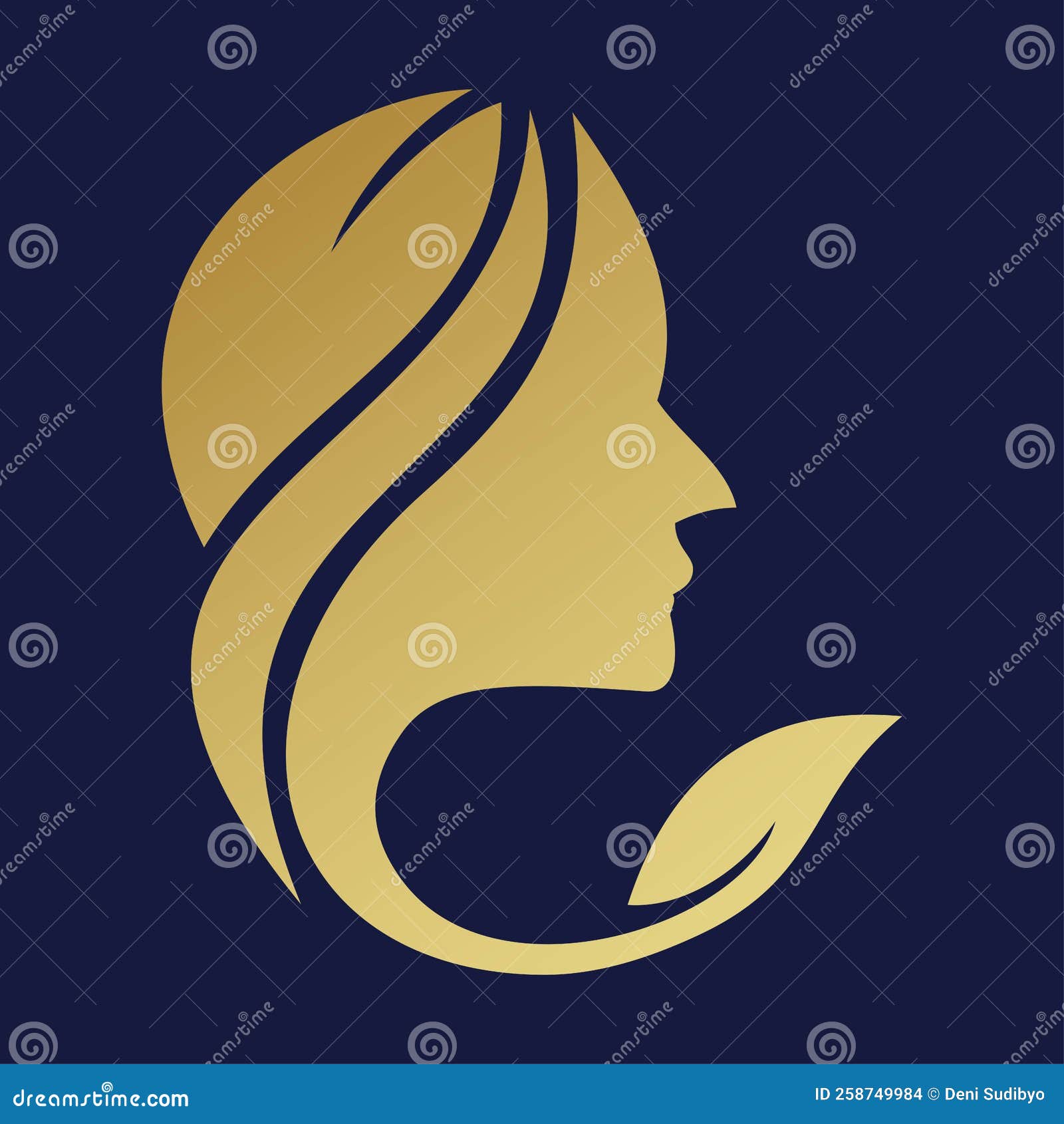 Beauty Face Logo Design Vector Templates Stock Illustration ...