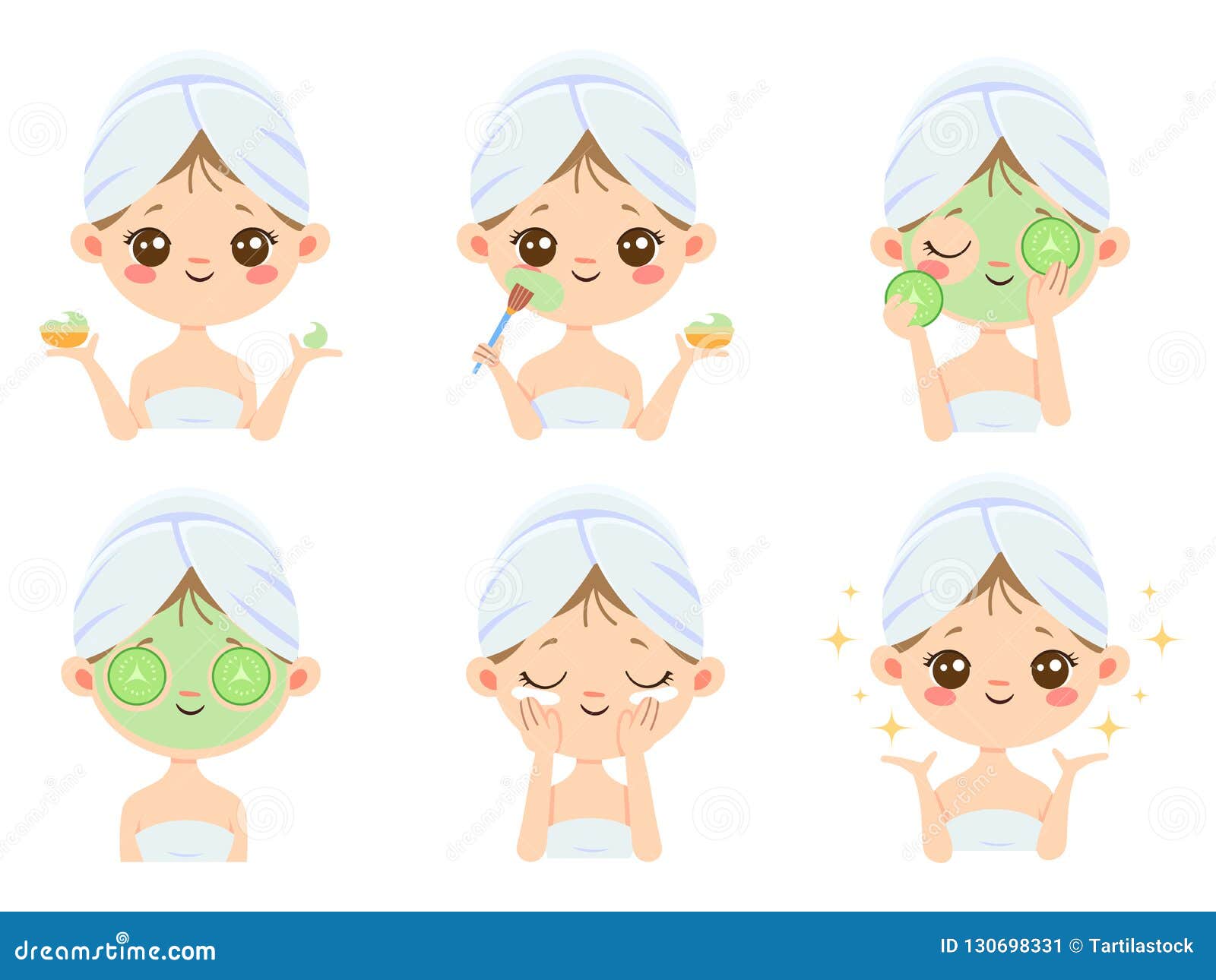 Beauty Face Mask Woman Skin Care Cleaning And Face Brushing Acne