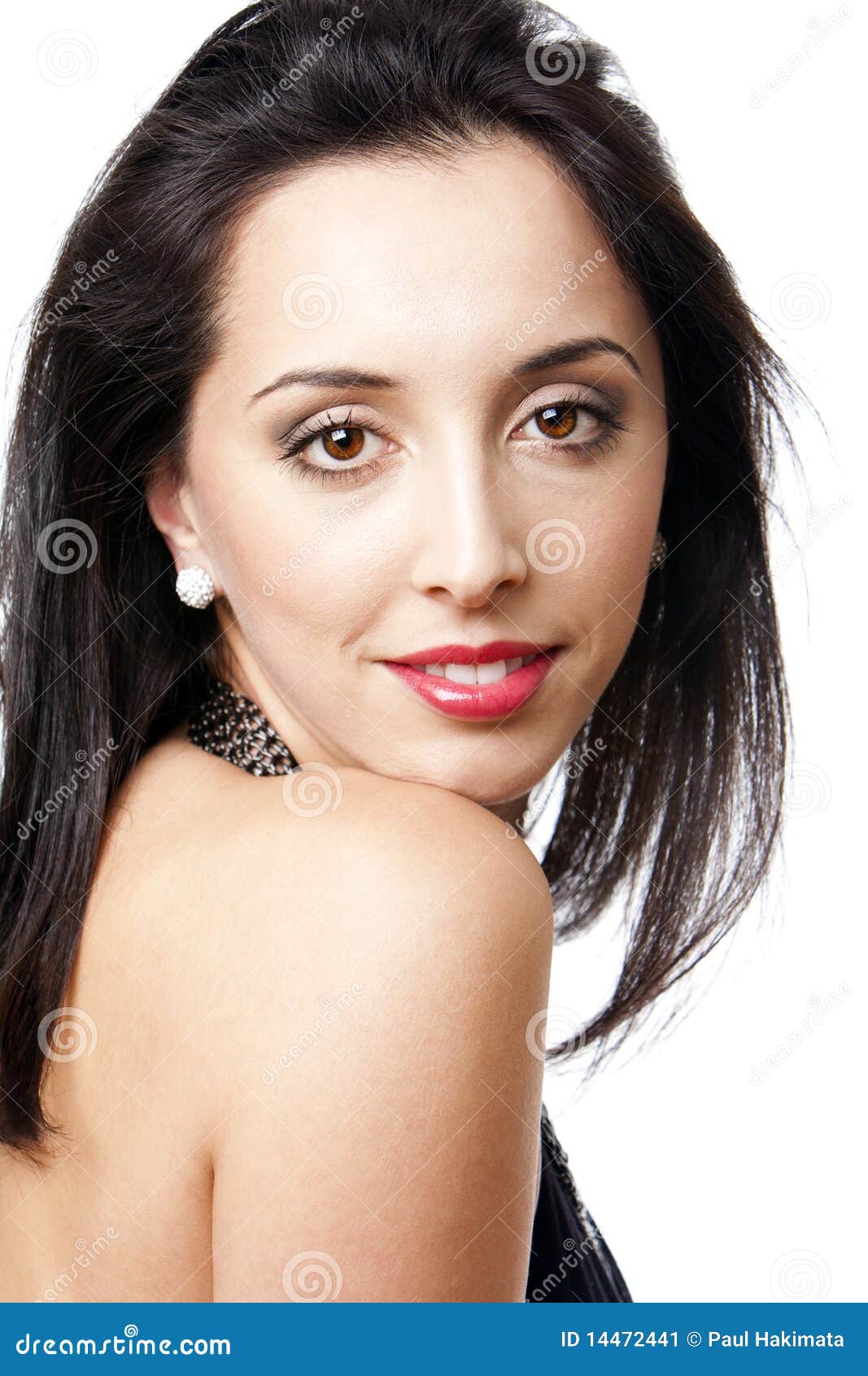 Beauty Face and Shoulder of Woman Stock Image - Image of smooth, smile ...