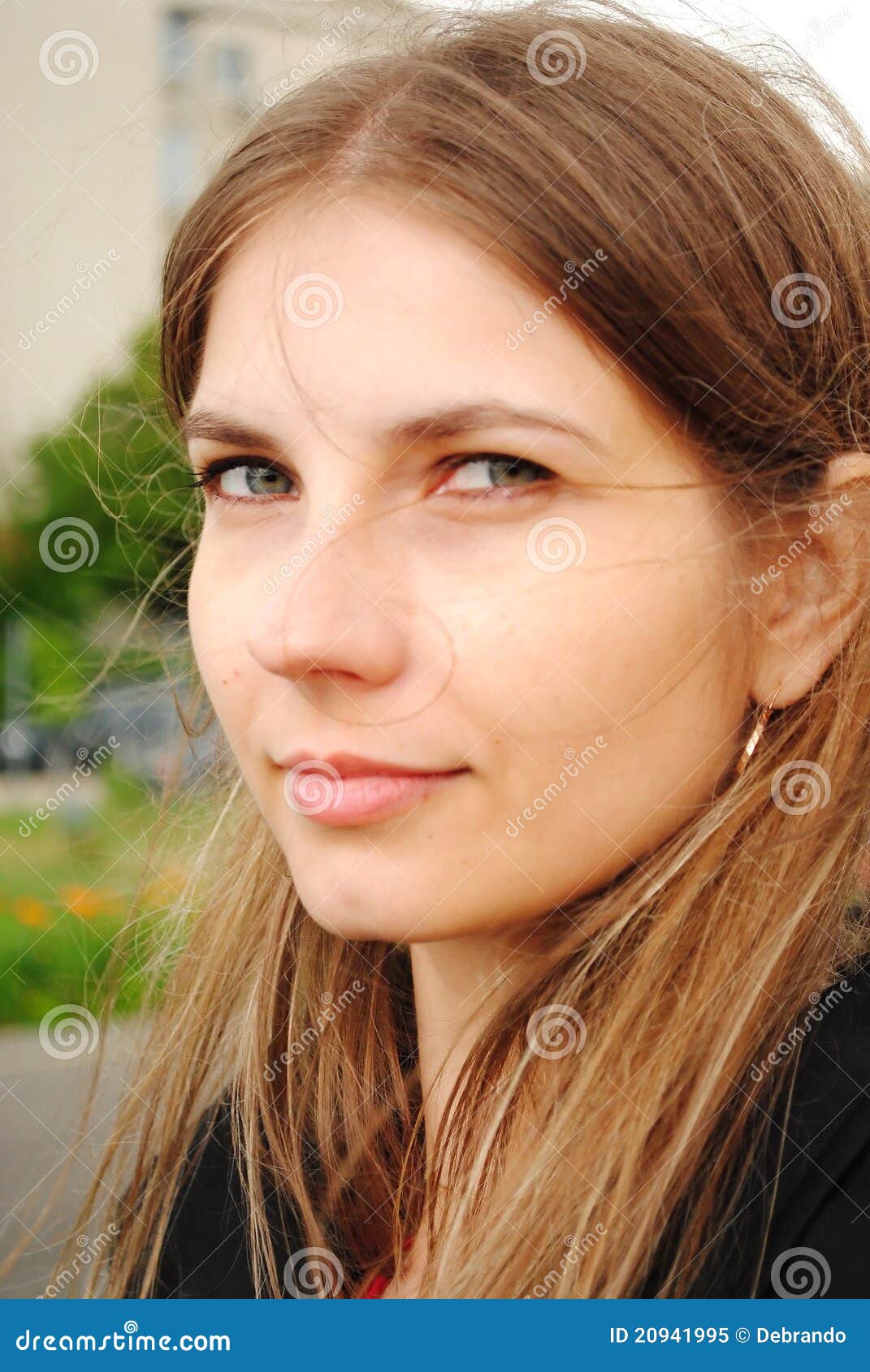 Beauty face in the wind stock image. Image of green, posing - 20941995