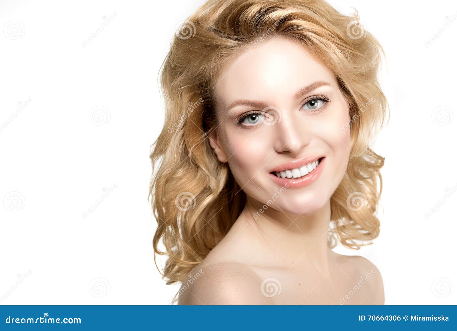 Beauty Face Woman Girl Healthy Model In Spa Salon Cream Treatment