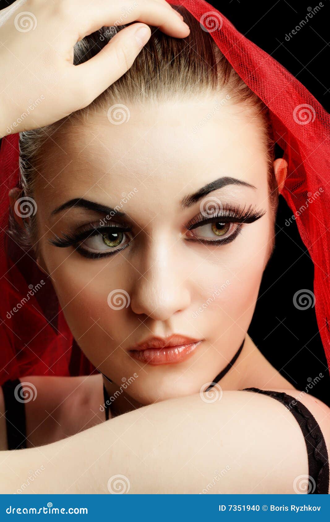Beauty and False Eyelashes stock photo. Image of false - 7351940