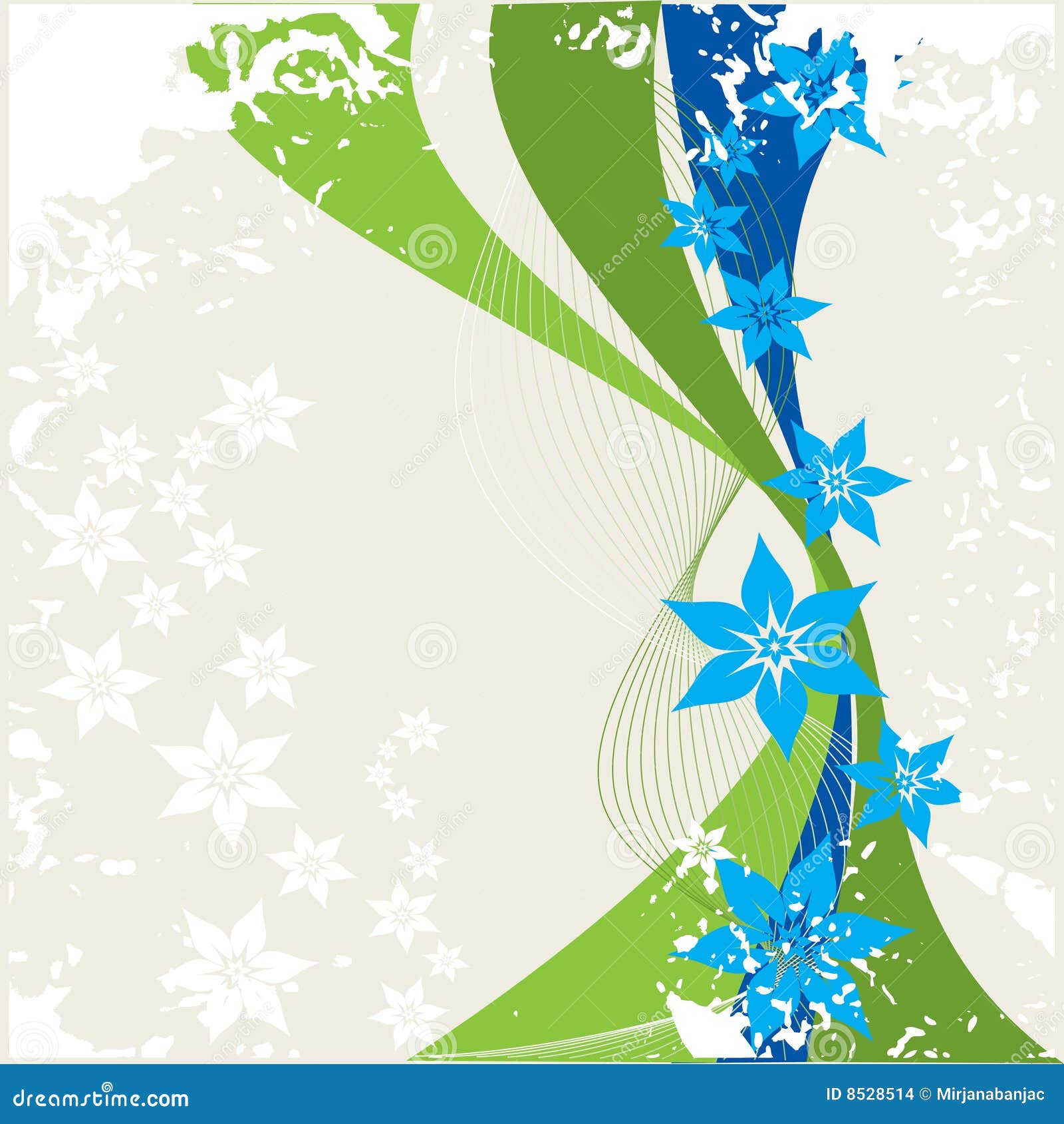 Beauty floral border stock vector. Illustration of beauty - 8528514