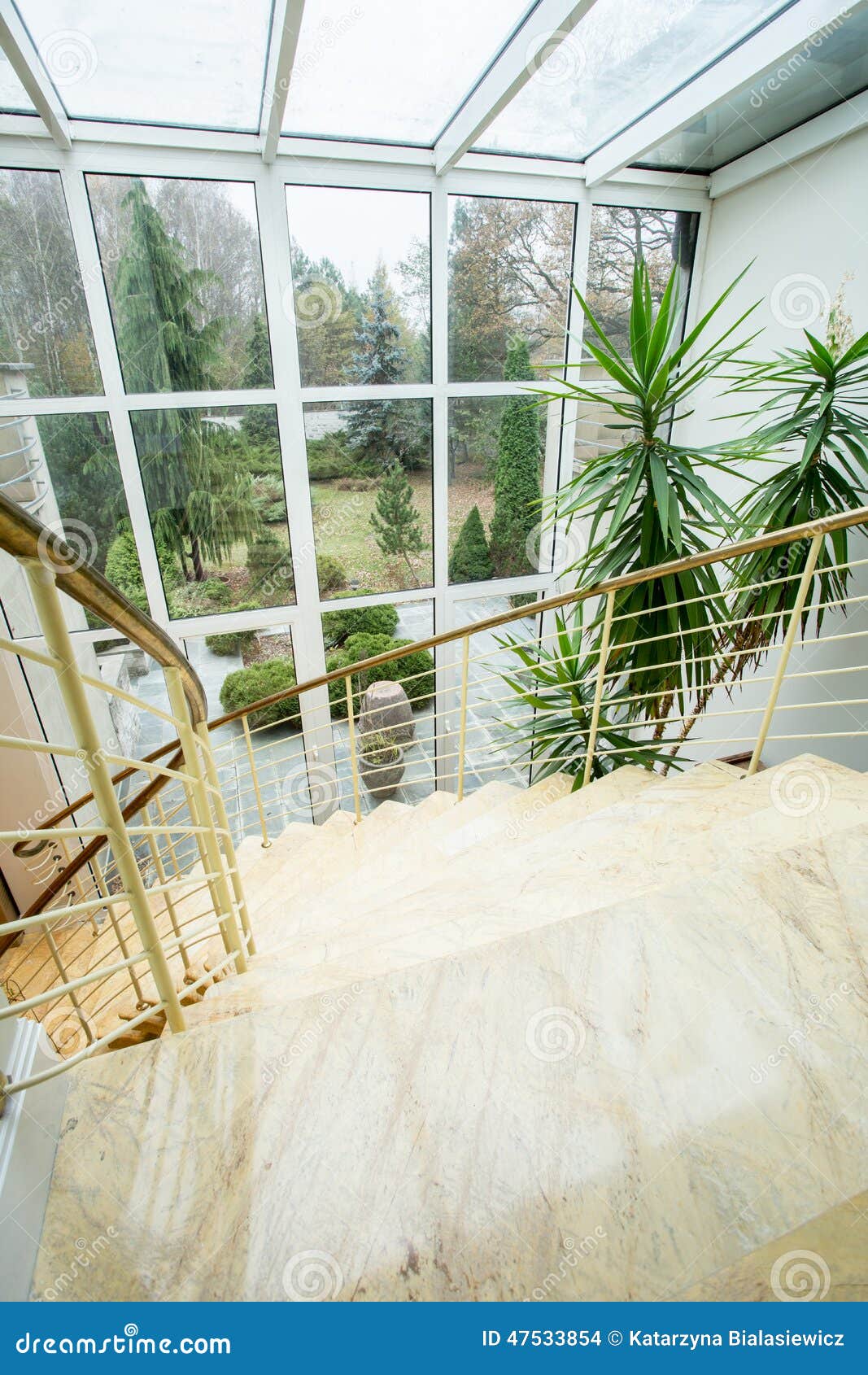 Beauty Garden - View from the Window Stock Photo - Image of mansion ...