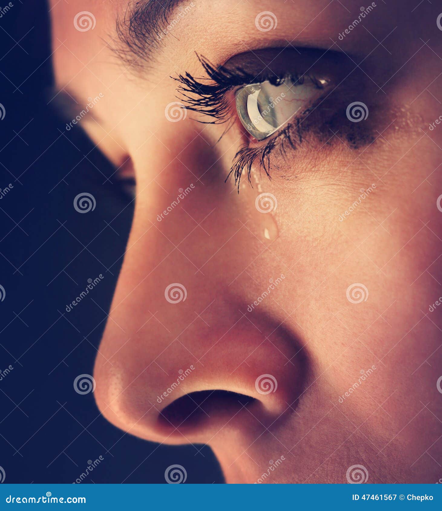 Beauty girl cry stock image. Image of mourn, grief, face - 47461567