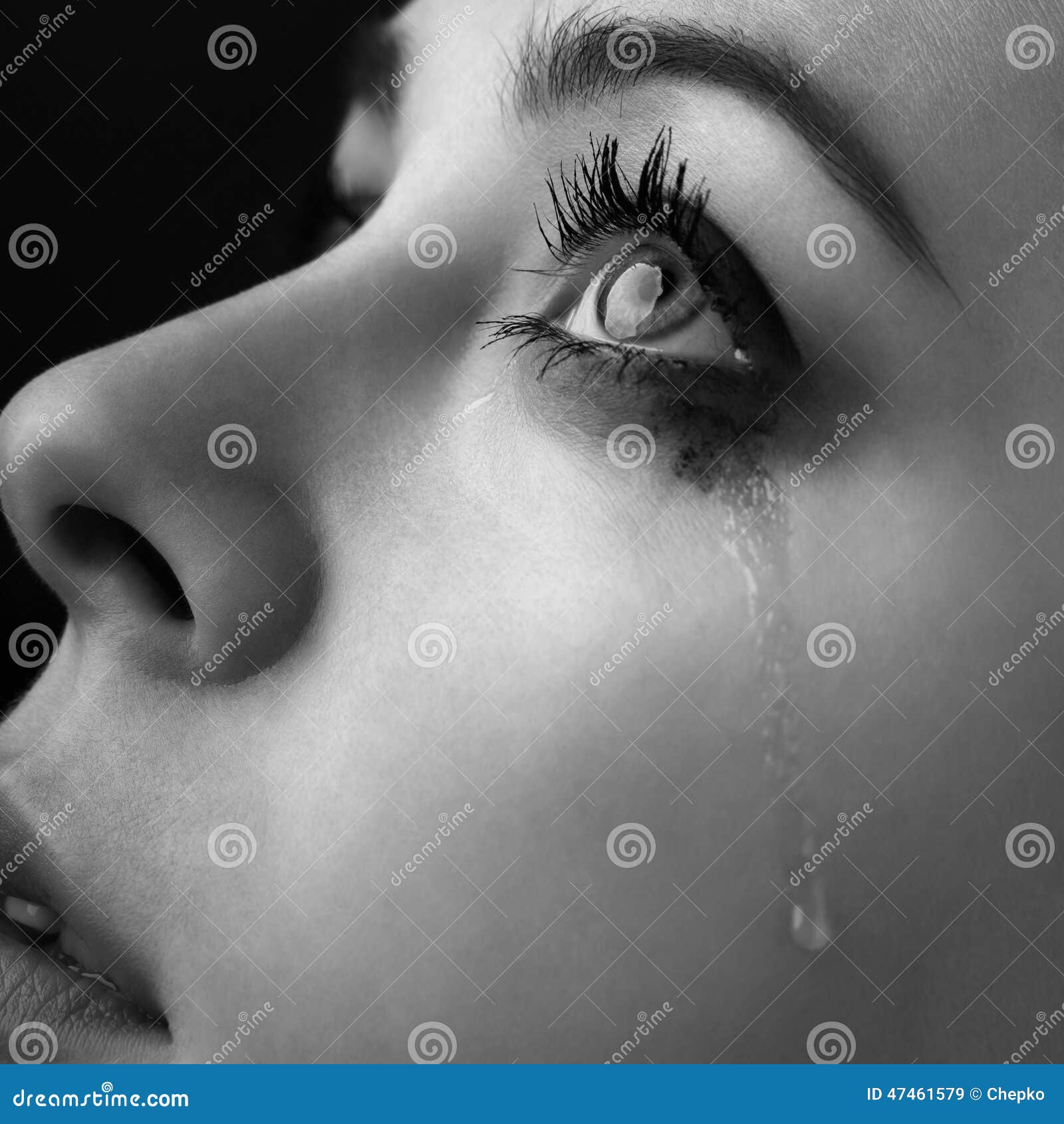 Beauty girl cry stock image. Image of lonely, hopeless - 47461579