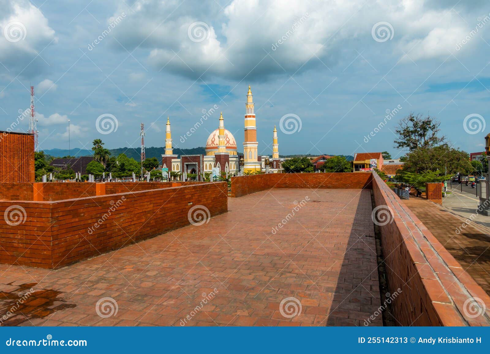 Beautiful Great Mosque of Al-Imam Majalengka, Indonesia Stock Image ...